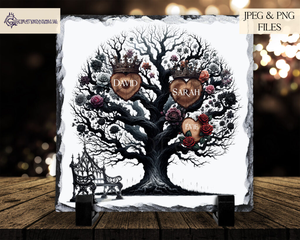 Gothic Style Family Tree Clip Art Set - SublimationDesignsUK