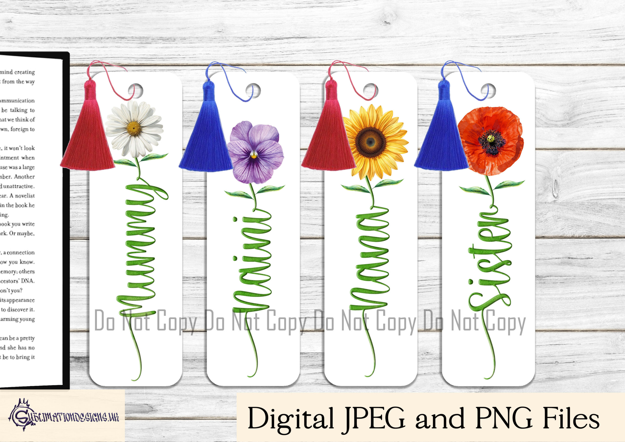 Floral Female Title Creator Clip Art - SublimationDesignsUK